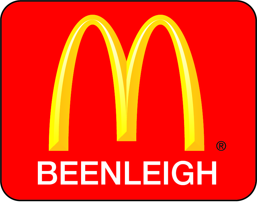 Beenleigh Maccas Logo – Red Box Golden Arches – ARTISTS ENVISION HEALTH INC